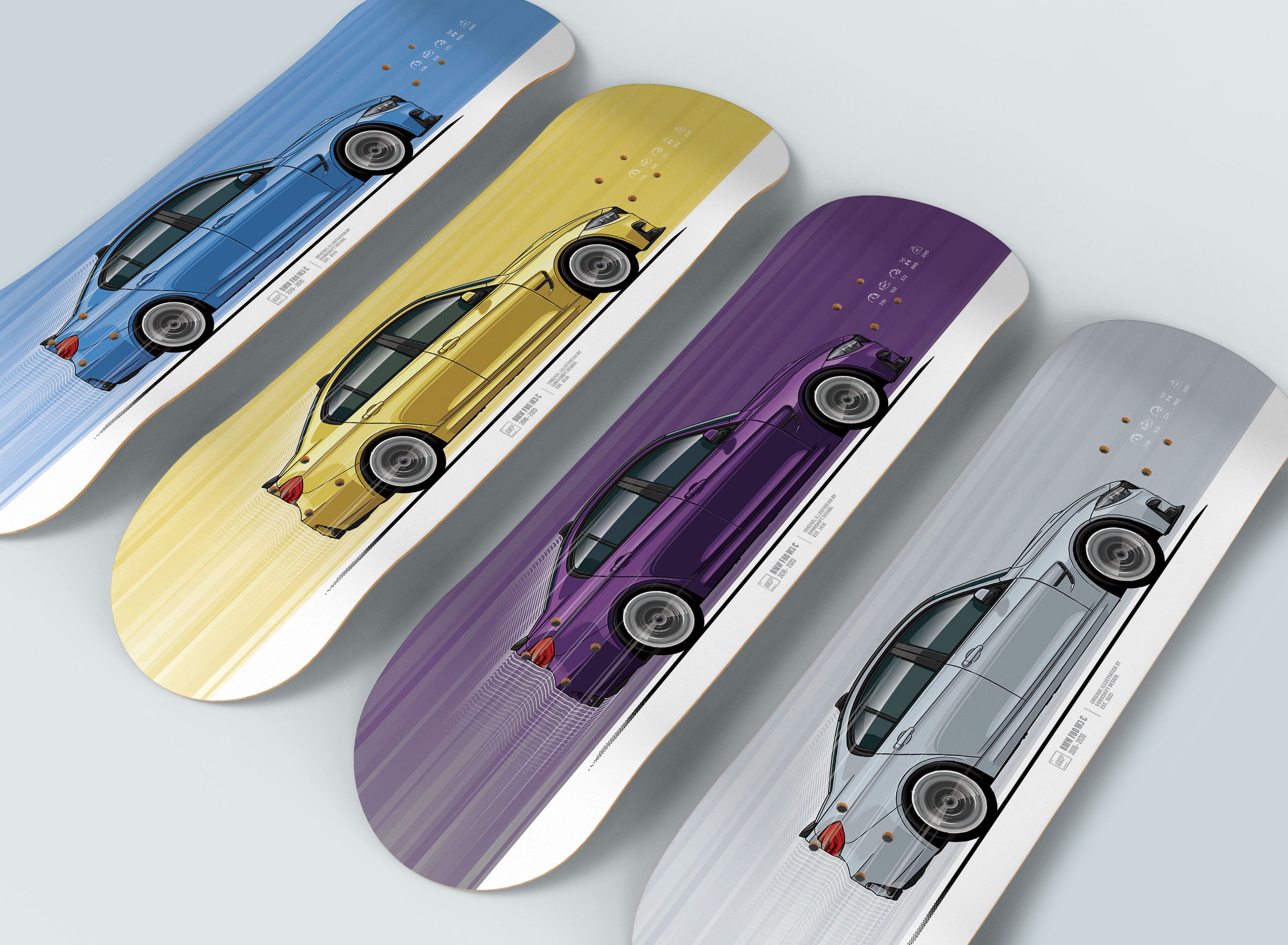 Custom Car Skateboards | Bespoke Automotive Art & Illustrations ...
