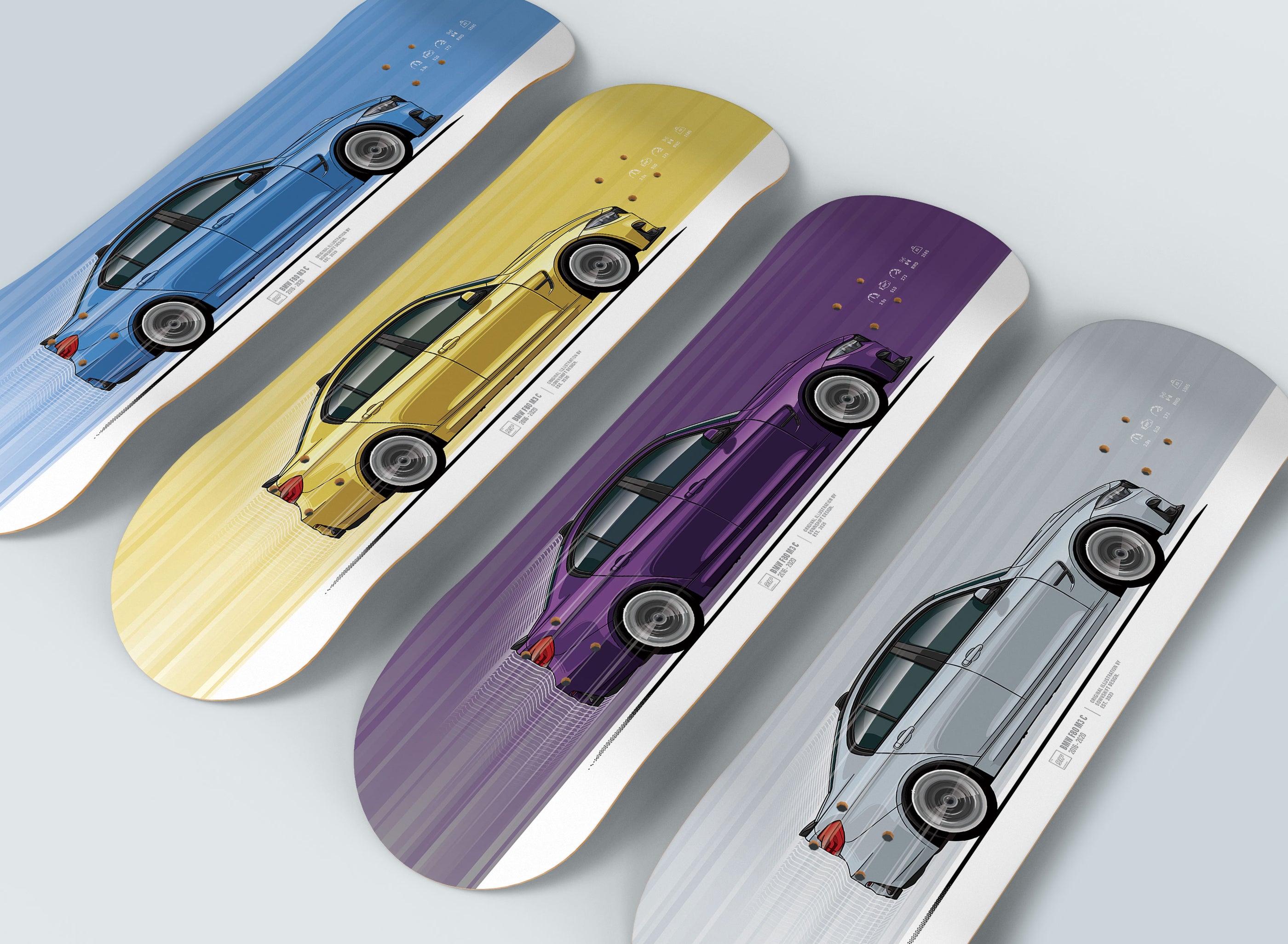 Custom Car Skateboards | Bespoke Automotive Art & Illustrations ...